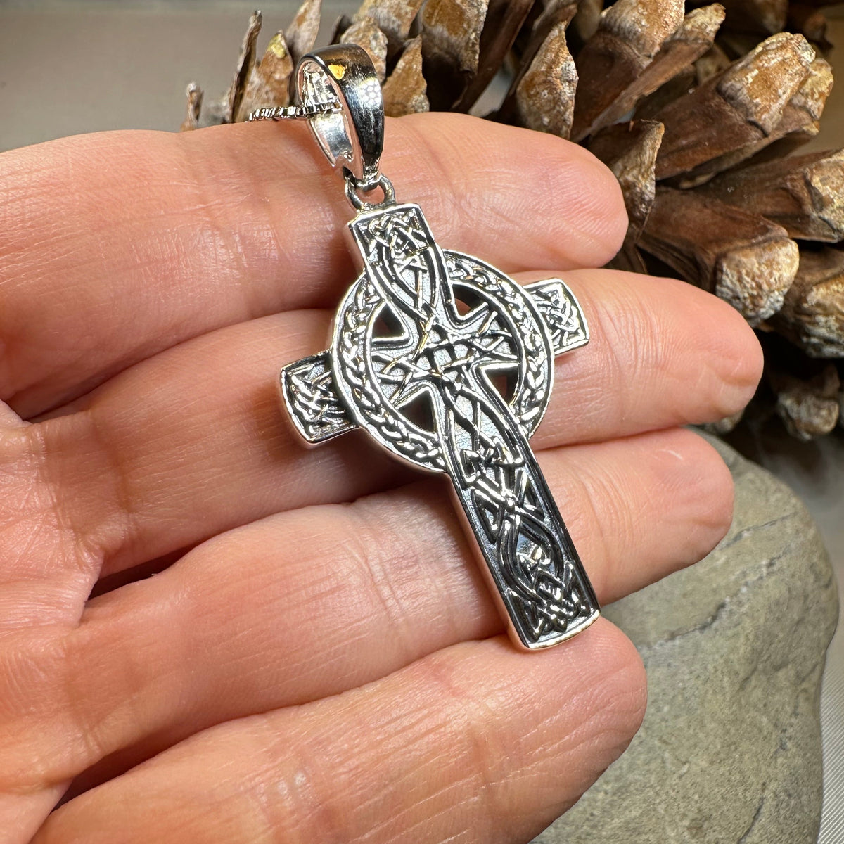 Grant Celtic Cross Necklace – Celtic Crystal Design Jewelry
