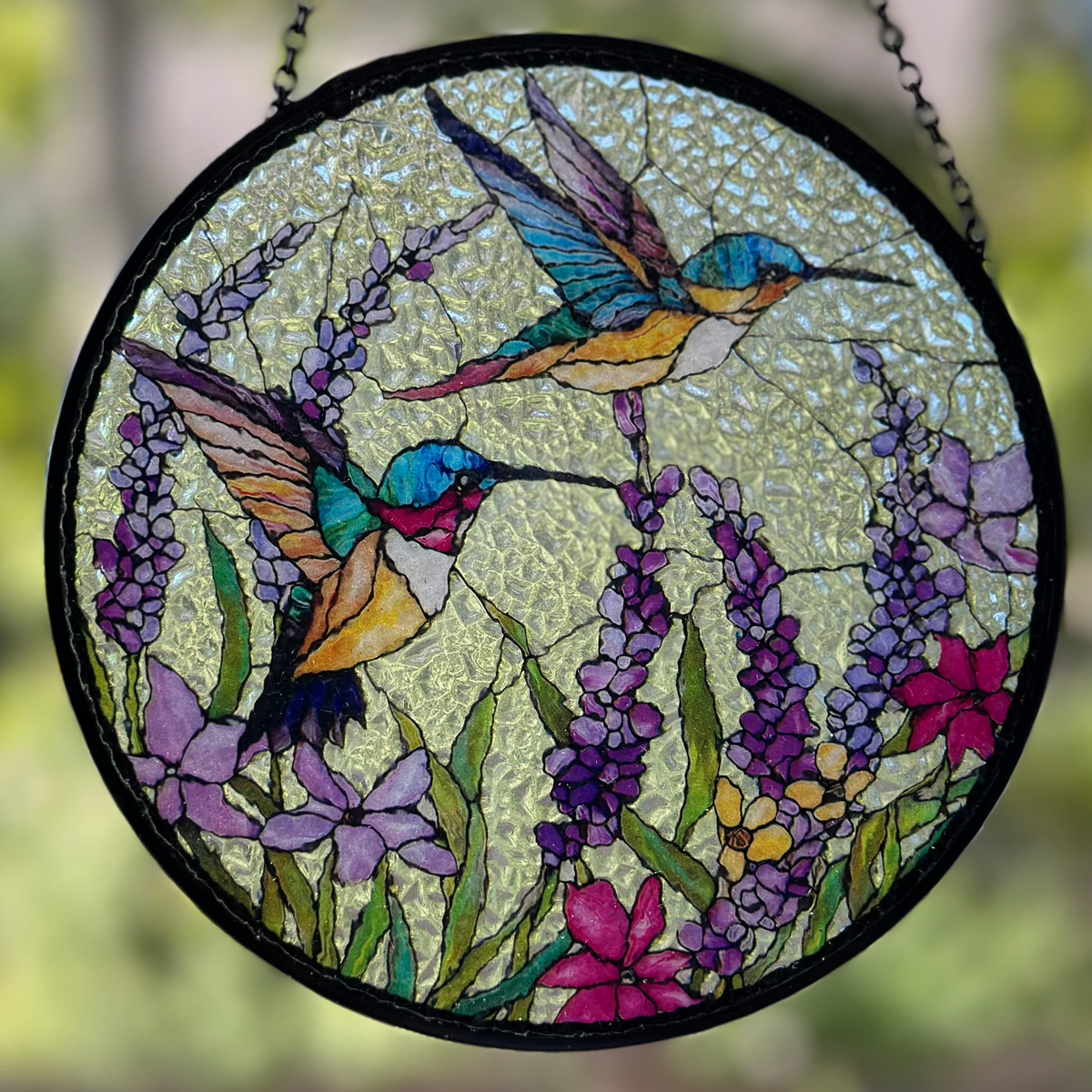 Summer Hummingbird Suncatcher – Celtic Crystal Design Jewelry