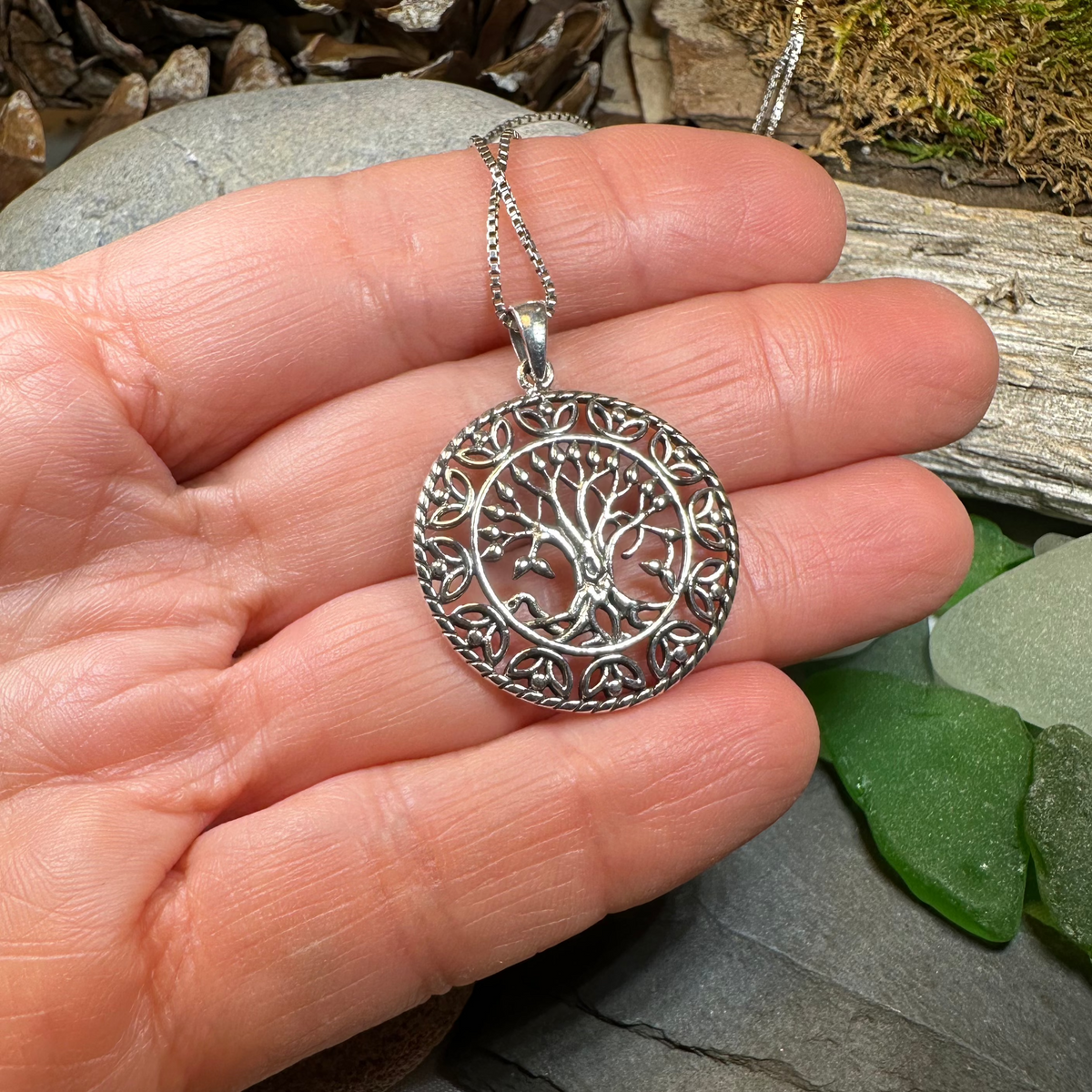 Andraste Tree of Life Necklace – Celtic Crystal Design Jewelry
