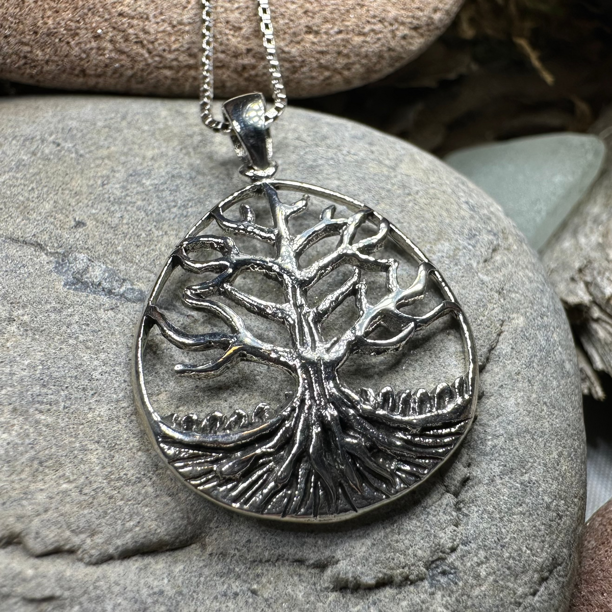 Elsa Tree of Life Necklace – Celtic Crystal Design Jewelry