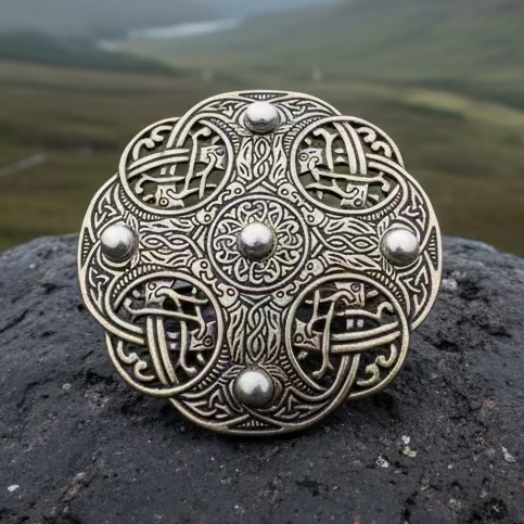 Anglo Saxon Galloway Brooch - Bronze Historical Reproduction Pin ...