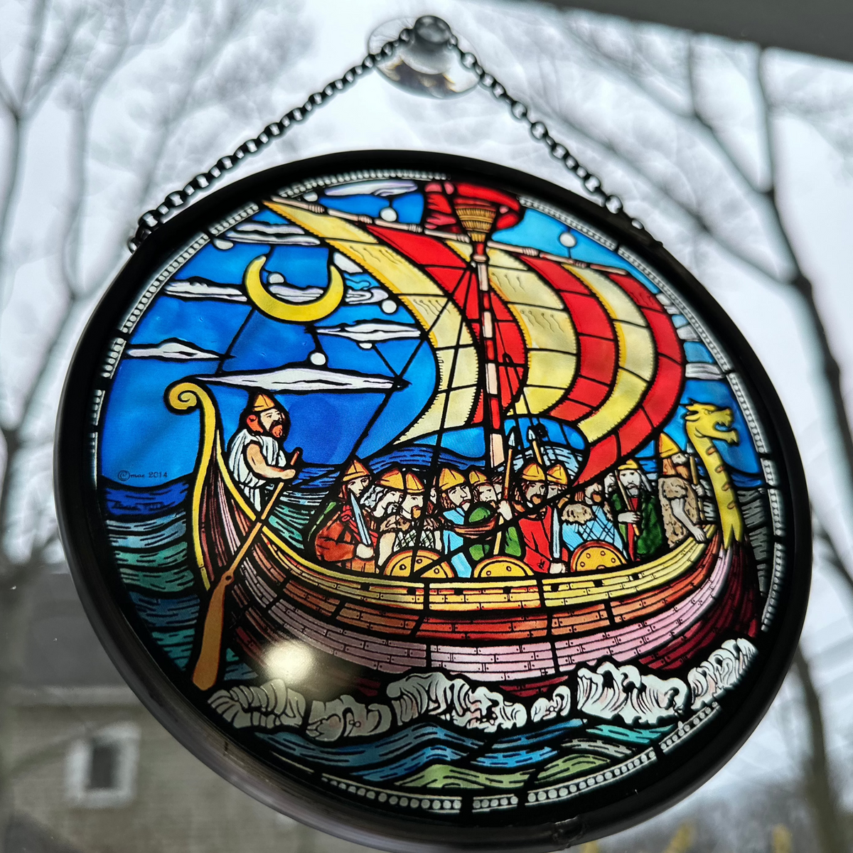 Viking Ship Suncatcher – Celtic Crystal Design Jewelry
