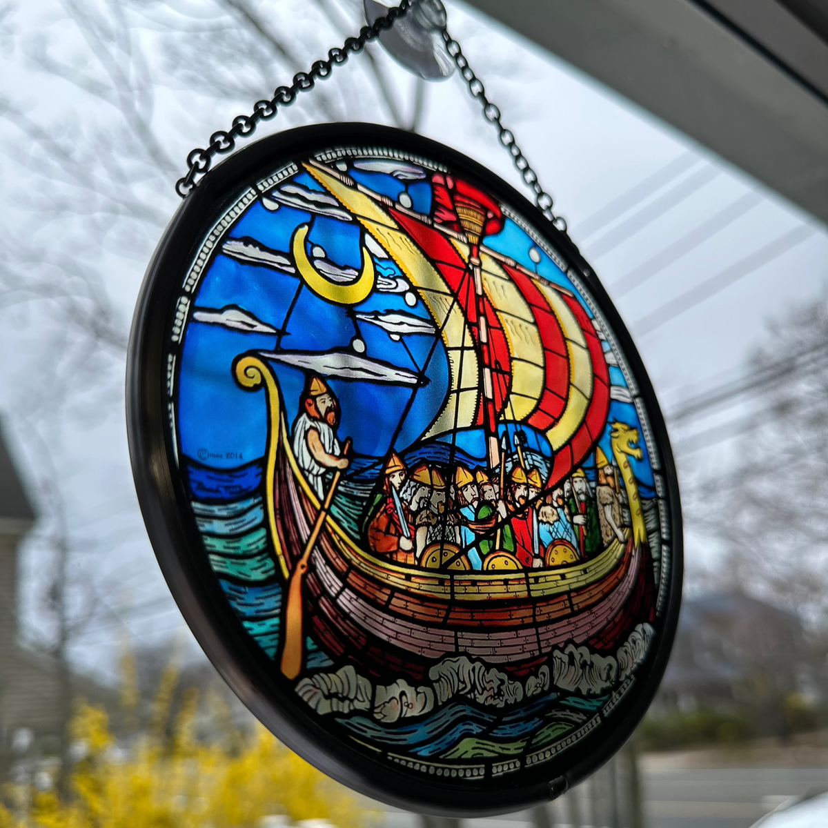 Viking Ship Suncatcher – Celtic Crystal Design Jewelry