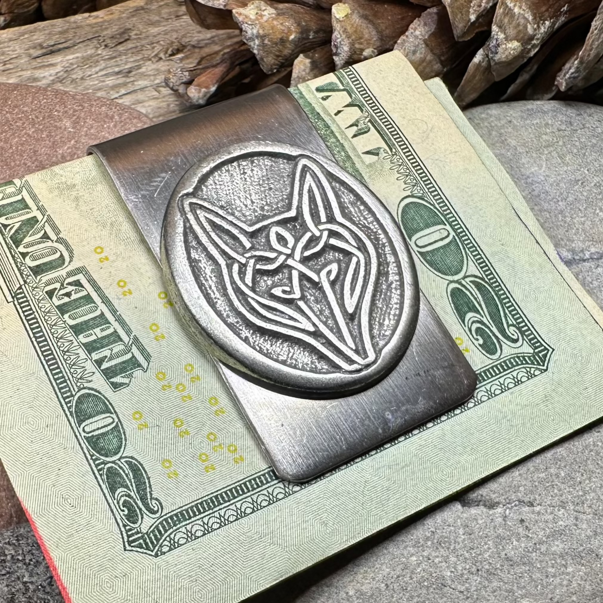 Celtic Wolf Money Clip – Celtic Crystal Design Jewelry