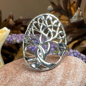 Rona Tree of Life Ring – Celtic Crystal Design Jewelry