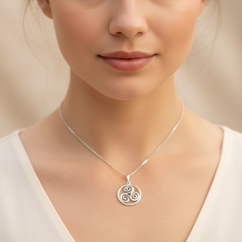 Orkney Celtic Spiral Necklace – Celtic Crystal Design Jewelry