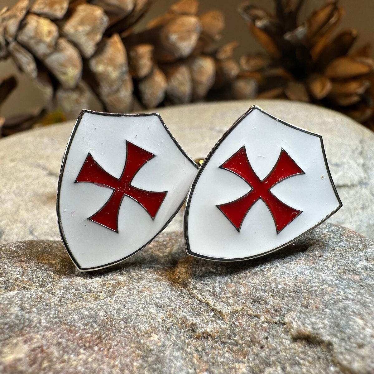 Knight's Templar Cross Cuff Links – Celtic Crystal Design Jewelry