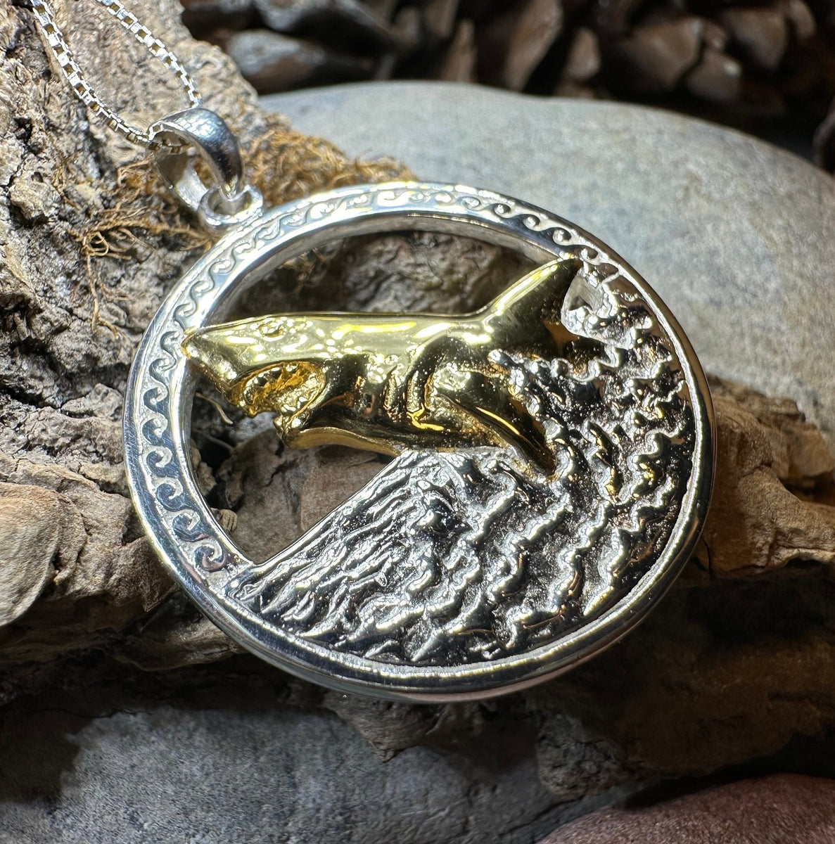 Great White Shark Necklace – Celtic Crystal Design Jewelry