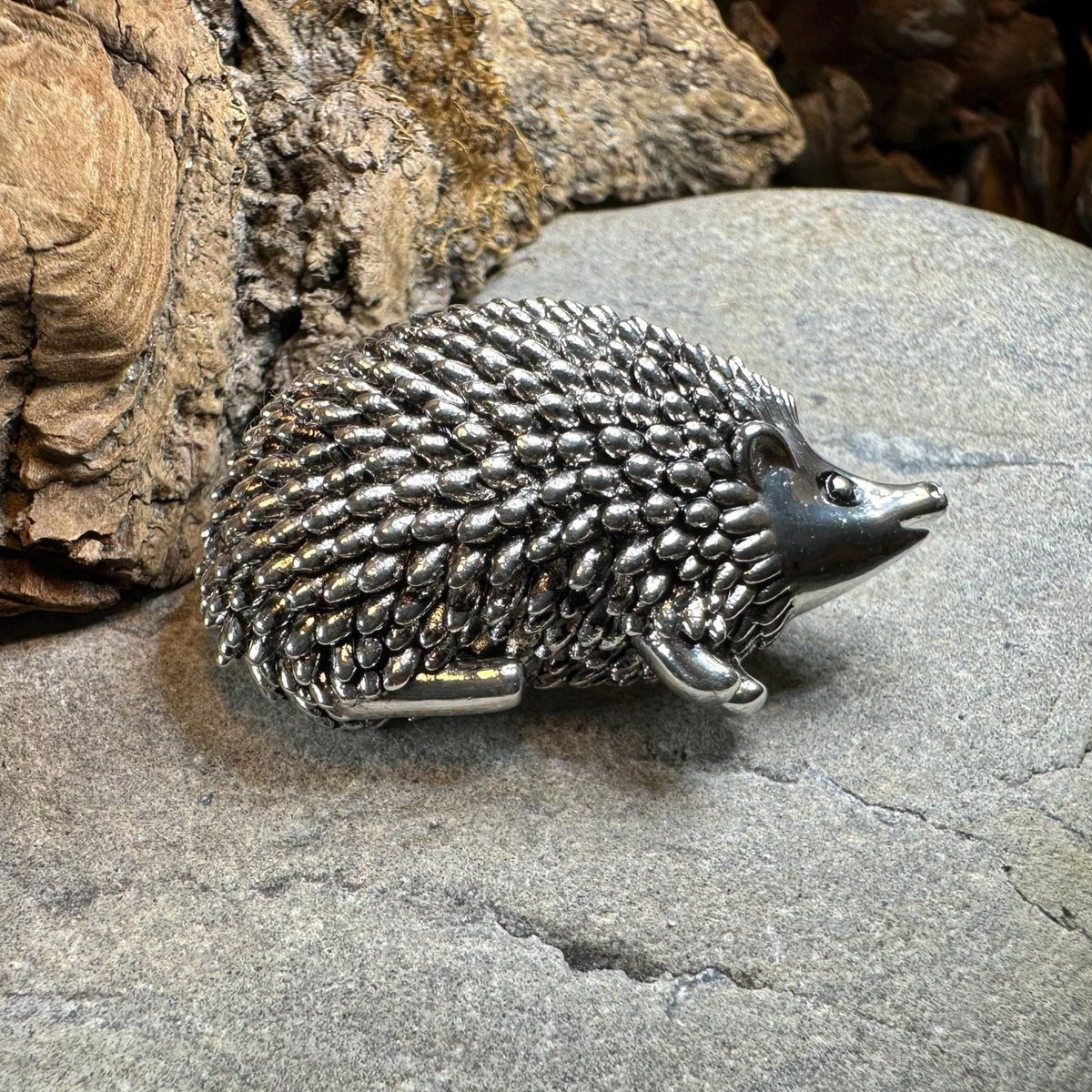 Lucky Hedgehog Brooch – Celtic Crystal Design Jewelry