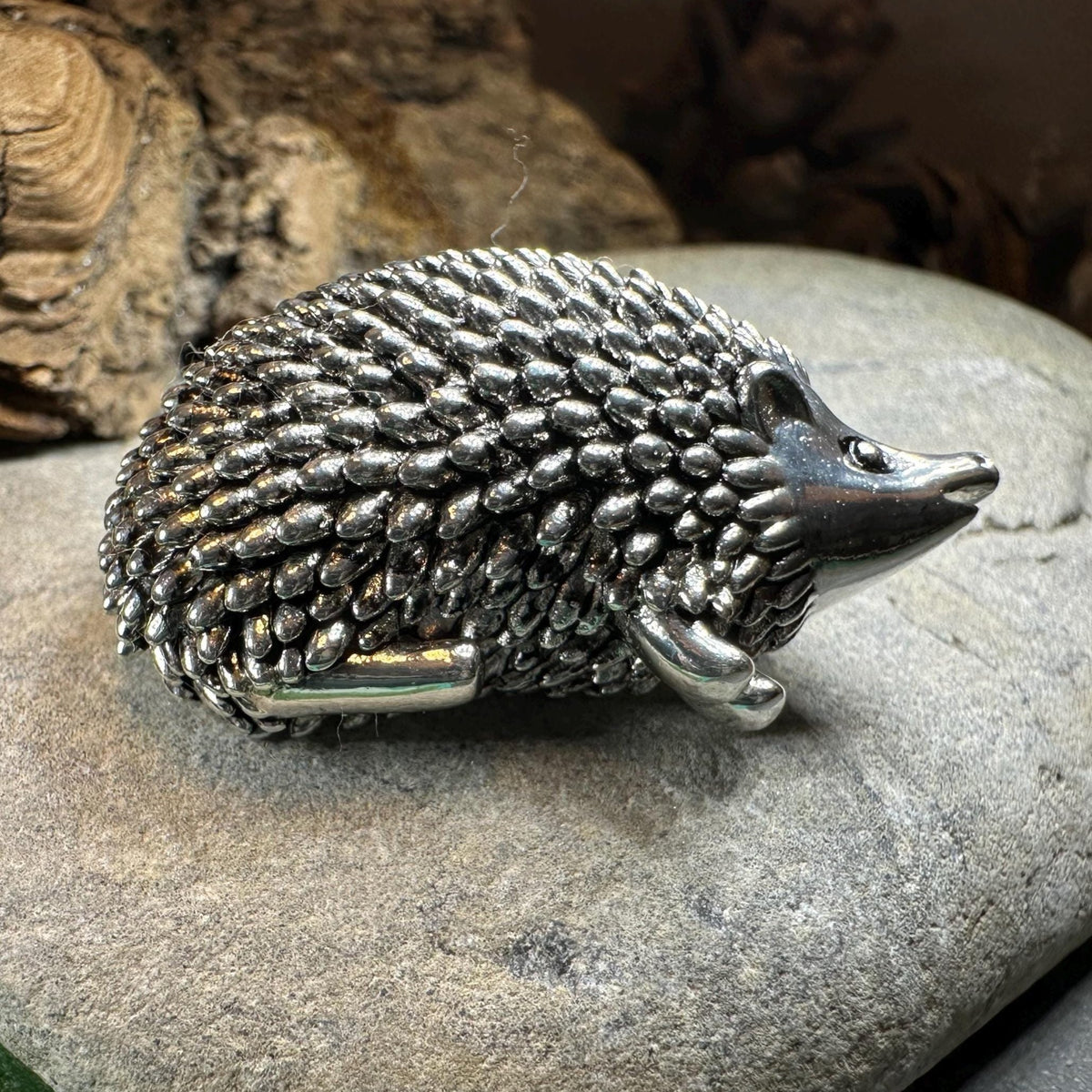 Lucky Hedgehog Brooch – Celtic Crystal Design Jewelry