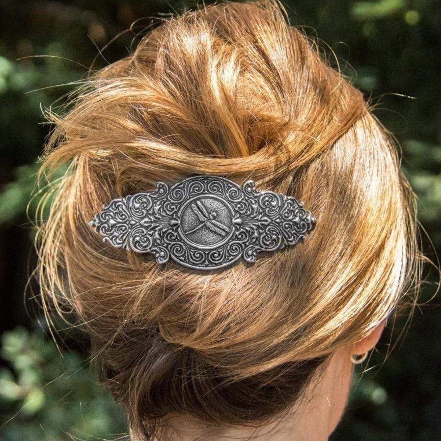 Victorian Dragonfly Hair Clip – Celtic Crystal Design Jewelry