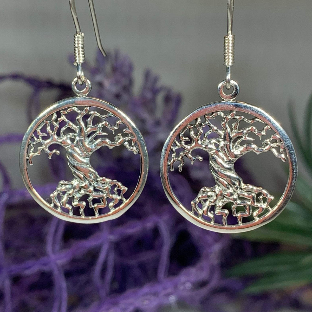 Deep Roots Tree of Life Earrings – Celtic Crystal Design Jewelry