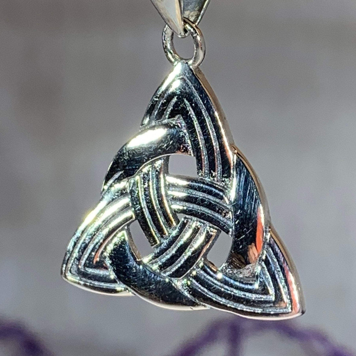 Classic Trinity Knot Necklace – Celtic Crystal Design Jewelry