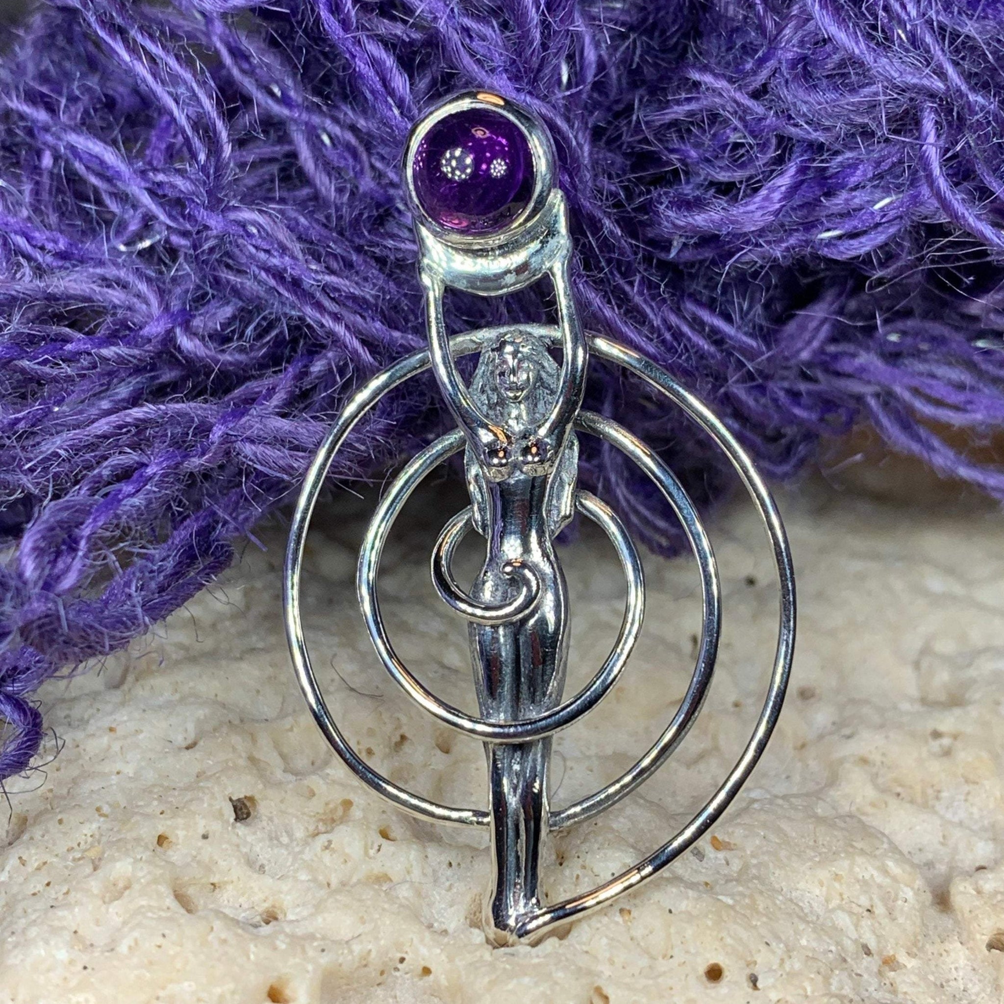 Danu Spiral Necklace – Celtic Crystal Design Jewelry