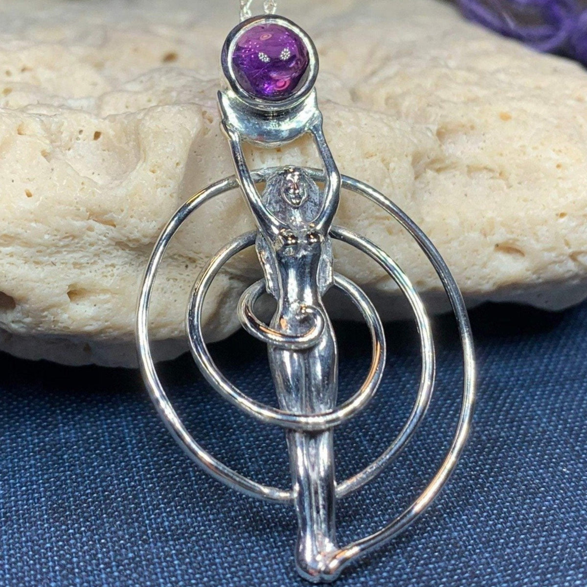 Danu Spiral Necklace – Celtic Crystal Design Jewelry
