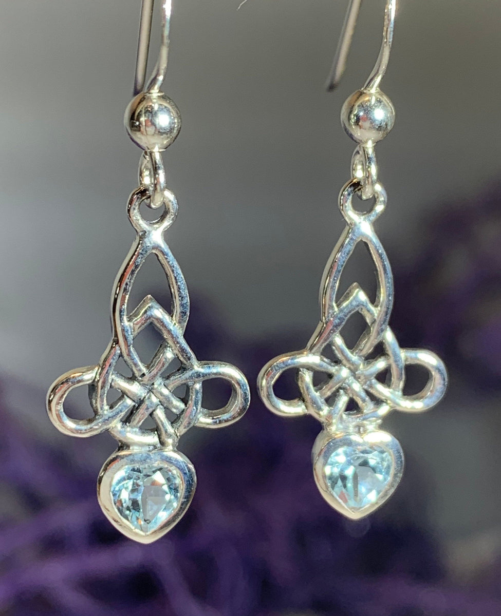 Brigid Celtic Knot Earrings – Celtic Crystal Design Jewelry