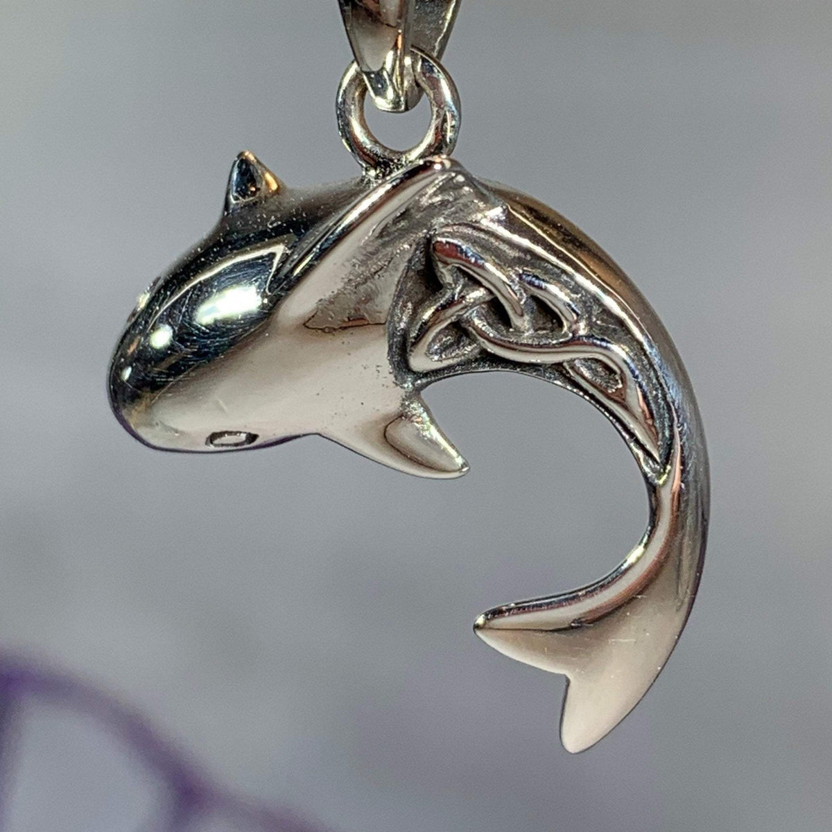 Celtic Shark Necklace – Celtic Crystal Design Jewelry