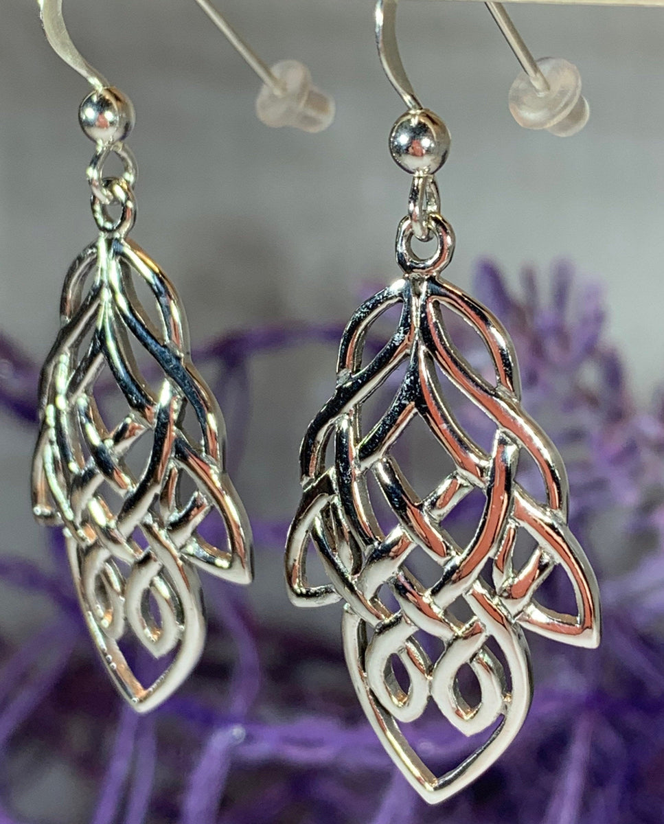 Aine Celtic Knot Earrings – Celtic Crystal Design Jewelry