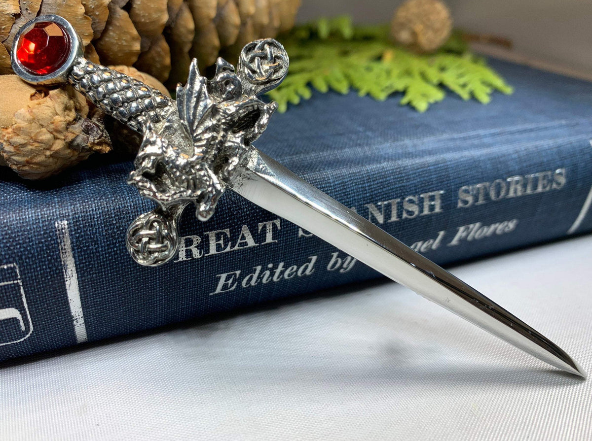 Welsh Dragon Kilt Pin – Celtic Crystal Design Jewelry