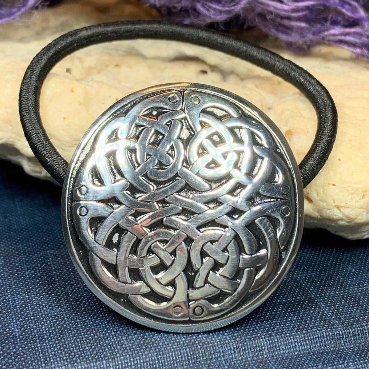 Celtic Knot Ponytail Holder – Celtic Crystal Design Jewelry
