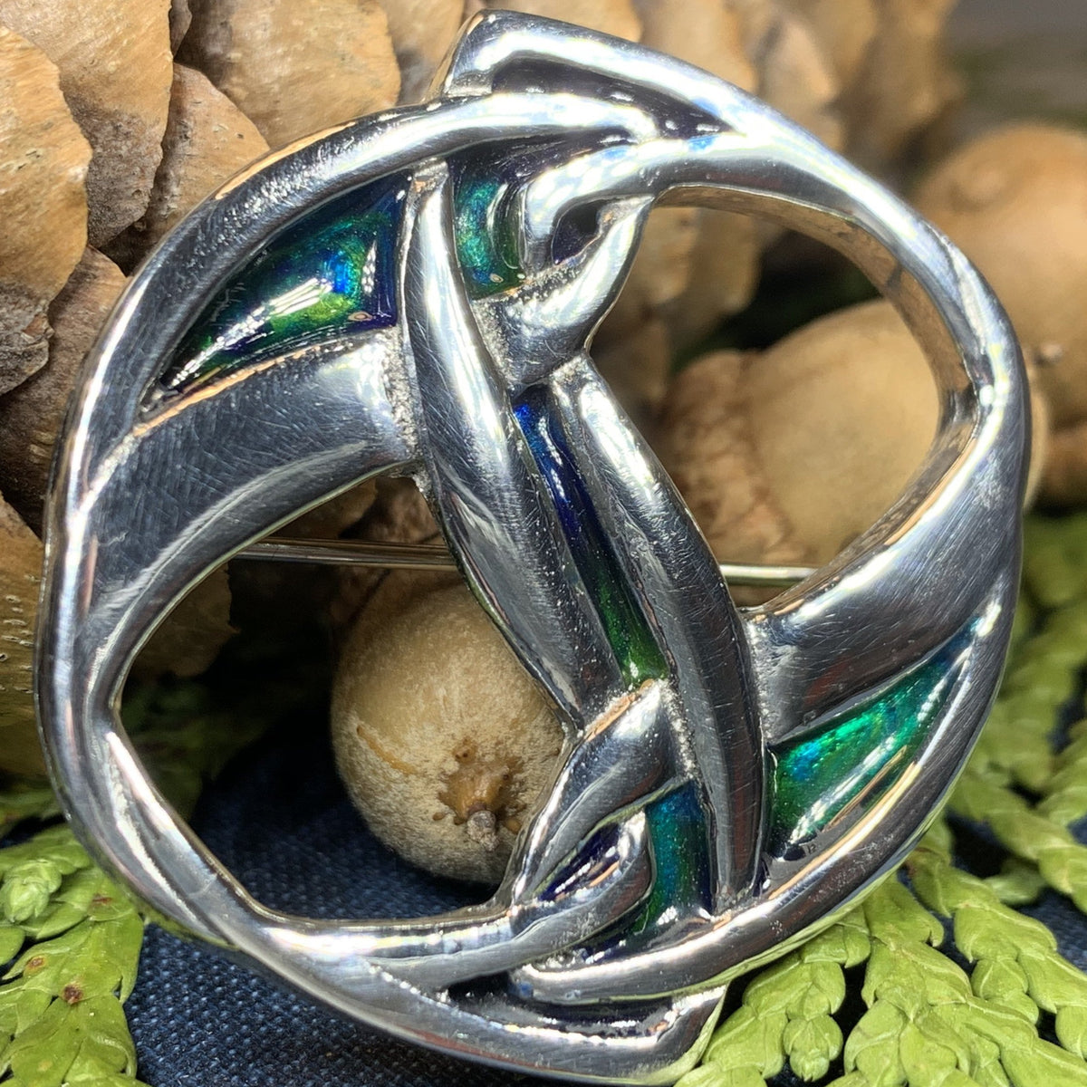 Camila Celtic Knot Brooch – Celtic Crystal Design Jewelry