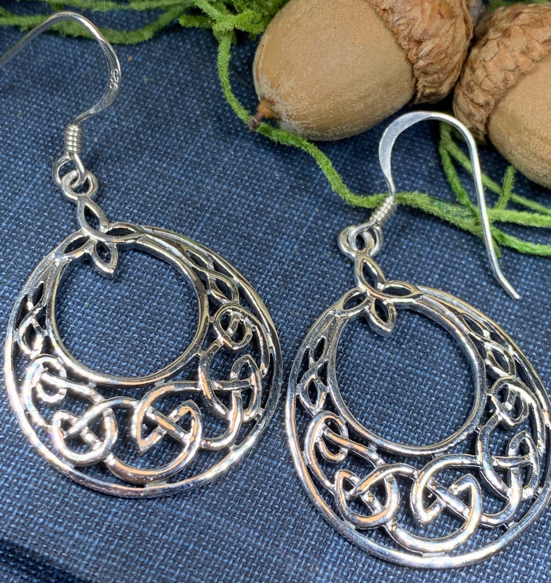 Minerva Celtic Knot Earrings – Celtic Crystal Design Jewelry