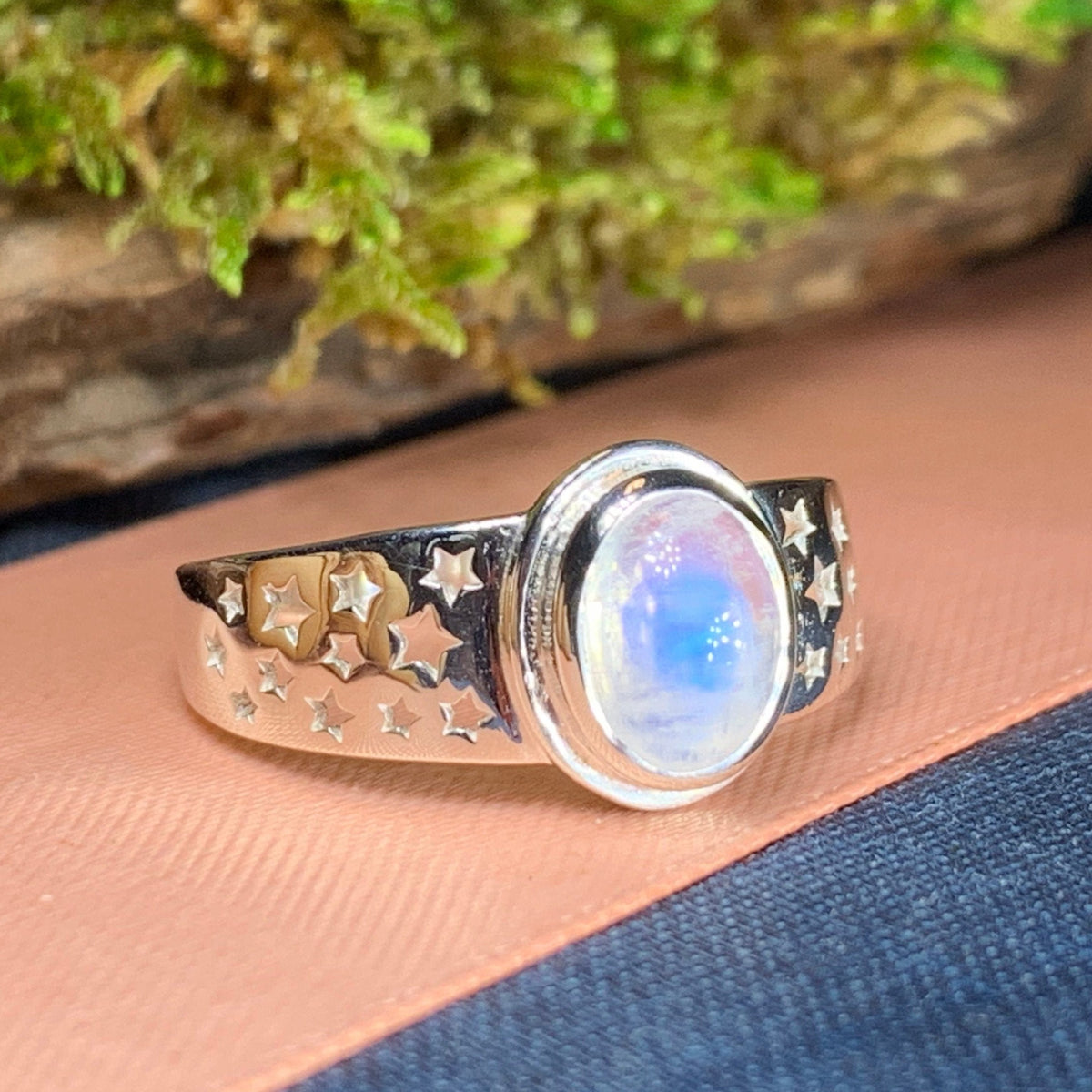 Sebille Silver Stars Ring – Celtic Crystal Design Jewelry