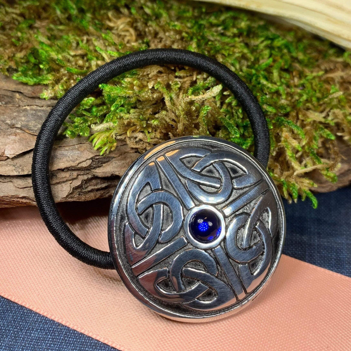 Trina Celtic Knot Ponytail Holder – Celtic Crystal Design Jewelry