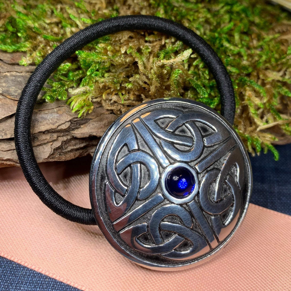 Trina Celtic Knot Ponytail Holder – Celtic Crystal Design Jewelry
