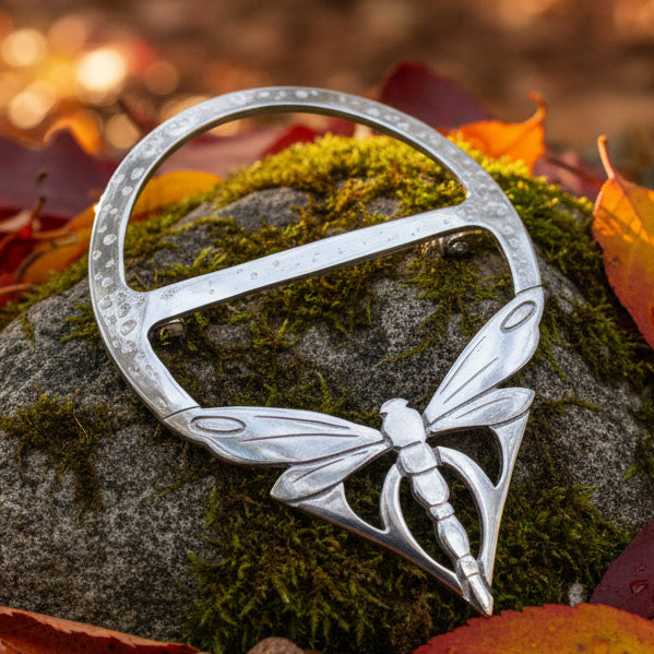 Pond Dancer Dragonfly Scarf Ring - Handmade in Scotland – Celtic ...