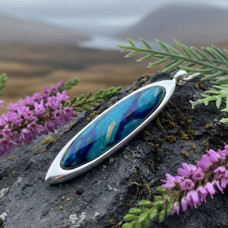 Scottish Highlands Heathergems Necklace – Celtic Crystal Design Jewelry