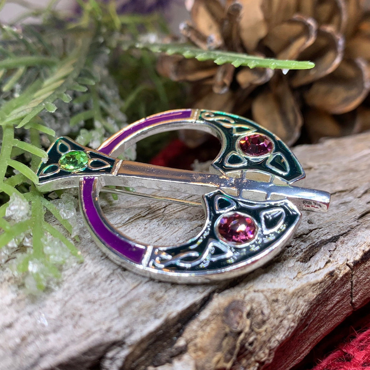 Bright Celtic Tara Brooch – Celtic Crystal Design Jewelry