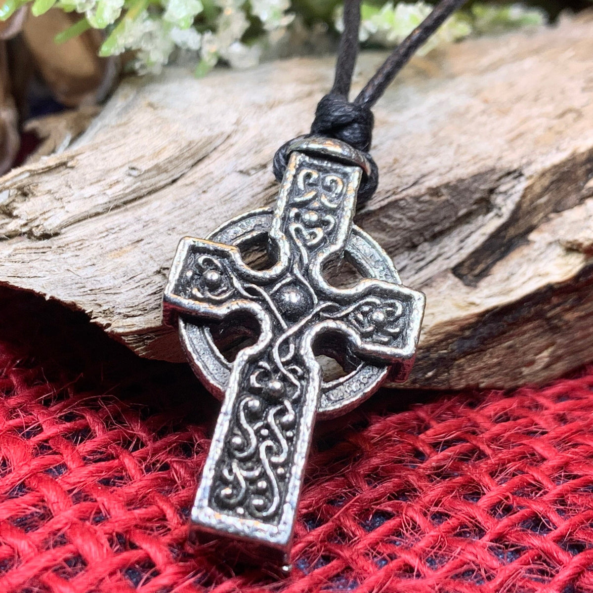 Ahenny Celtic High Cross Necklace – Celtic Crystal Design Jewelry