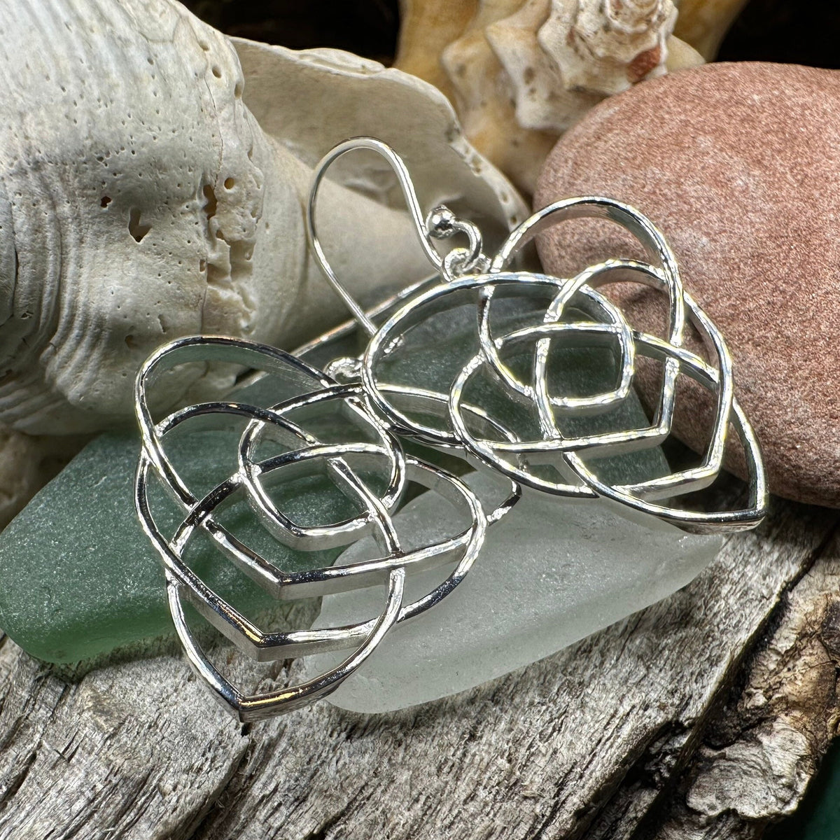 Eislyn Mother's Knot Earrings – Celtic Crystal Design Jewelry