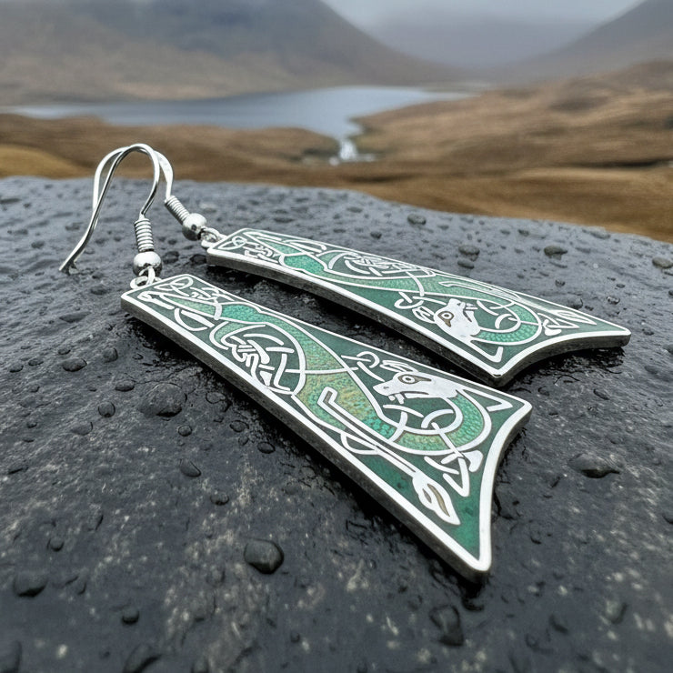Dorcha Celtic Earrings – Celtic Crystal Design Jewelry