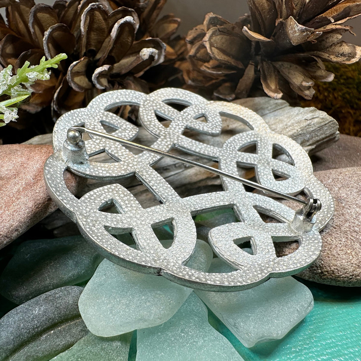 Traditional Celtic Knot Brooch – Celtic Crystal Design Jewelry