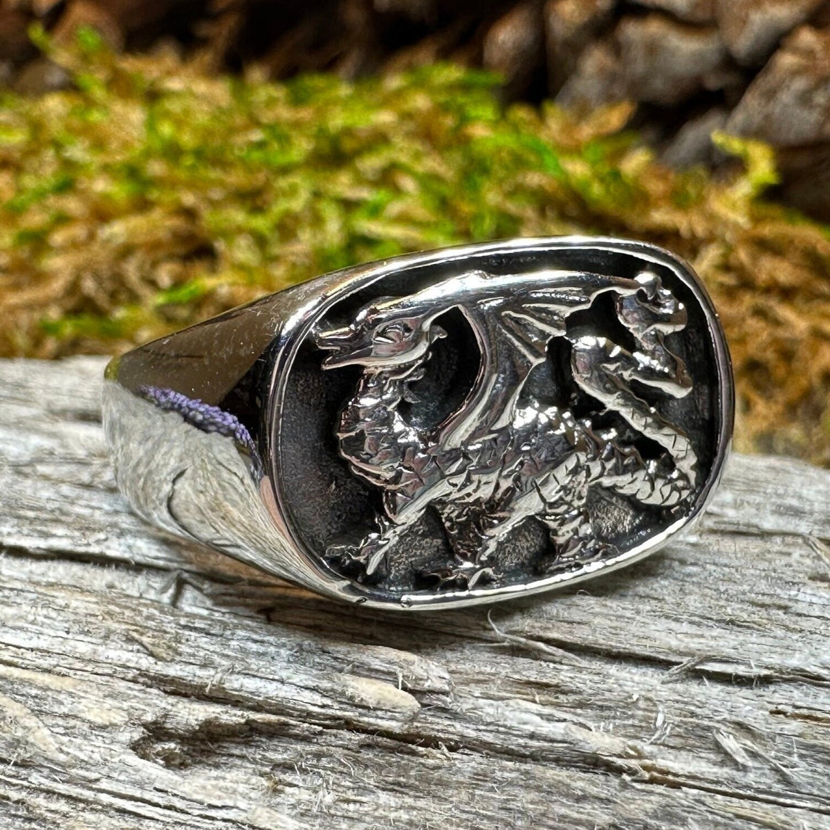 Welsh Dragon Statement Ring – Celtic Crystal Design Jewelry
