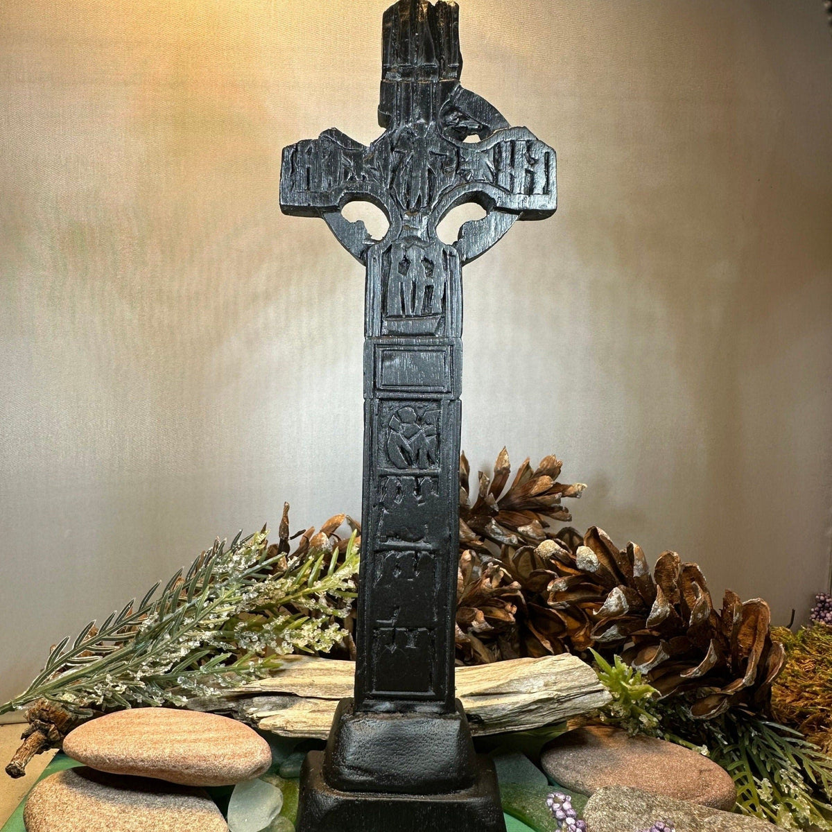 Ardboe Celtic Cross Turf Statue – Celtic Crystal Design Jewelry